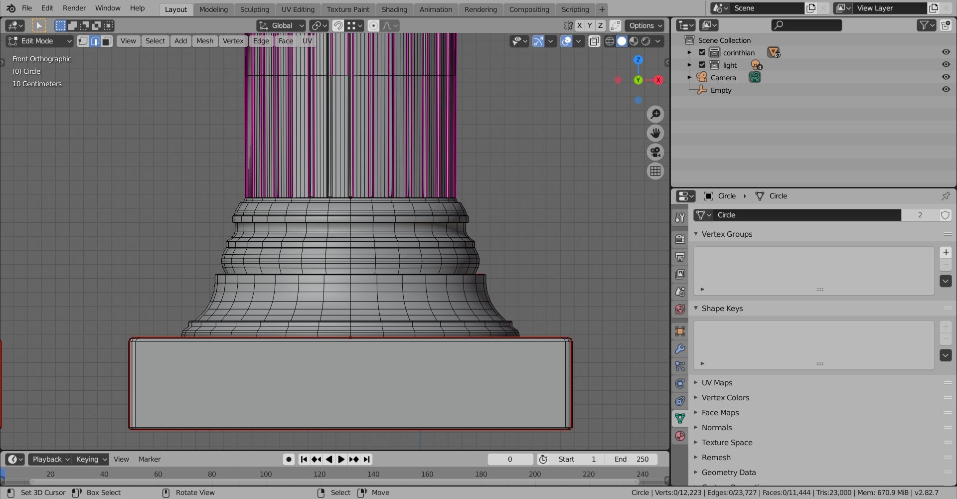 Corinthian Column Classical Architecture 3D Model - TurboSquid 1537719
