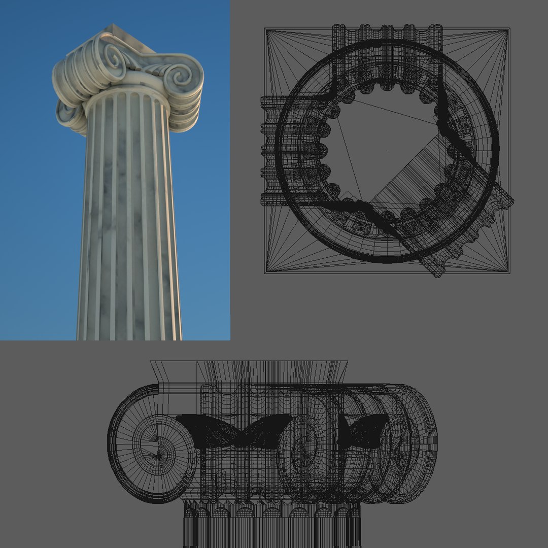 Greek Column 3ds