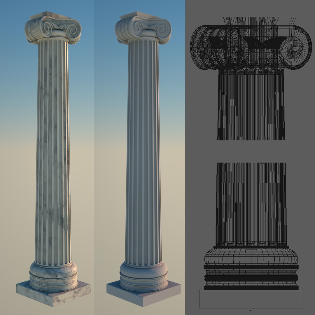 Greek Column 3ds