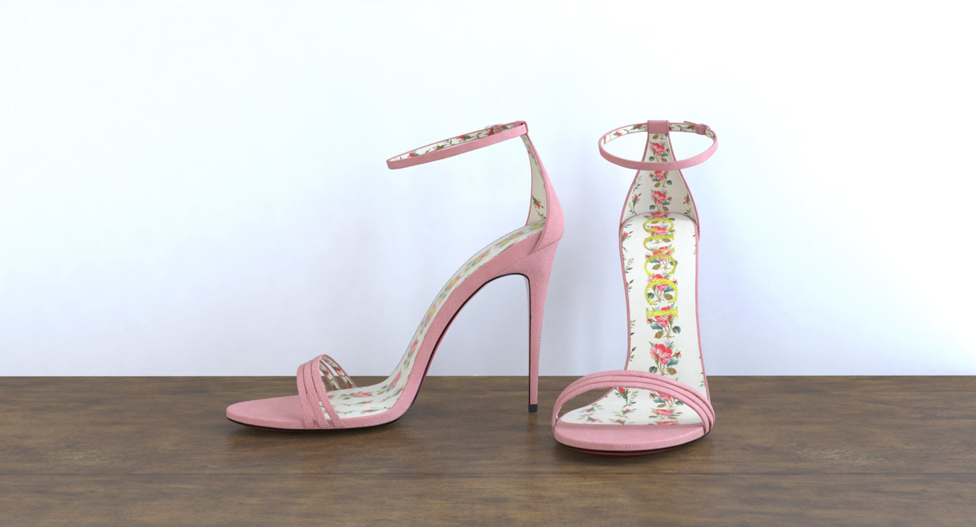 3D Model Gucci Sandals Model - TurboSquid 1743321