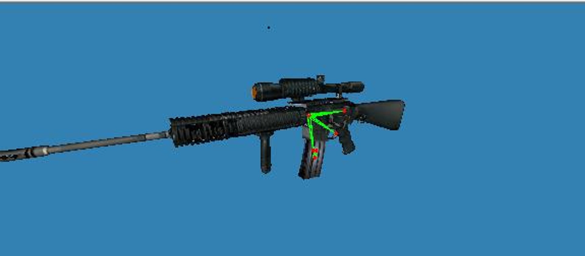 Sniper Rifle Sam-r 3d 3ds