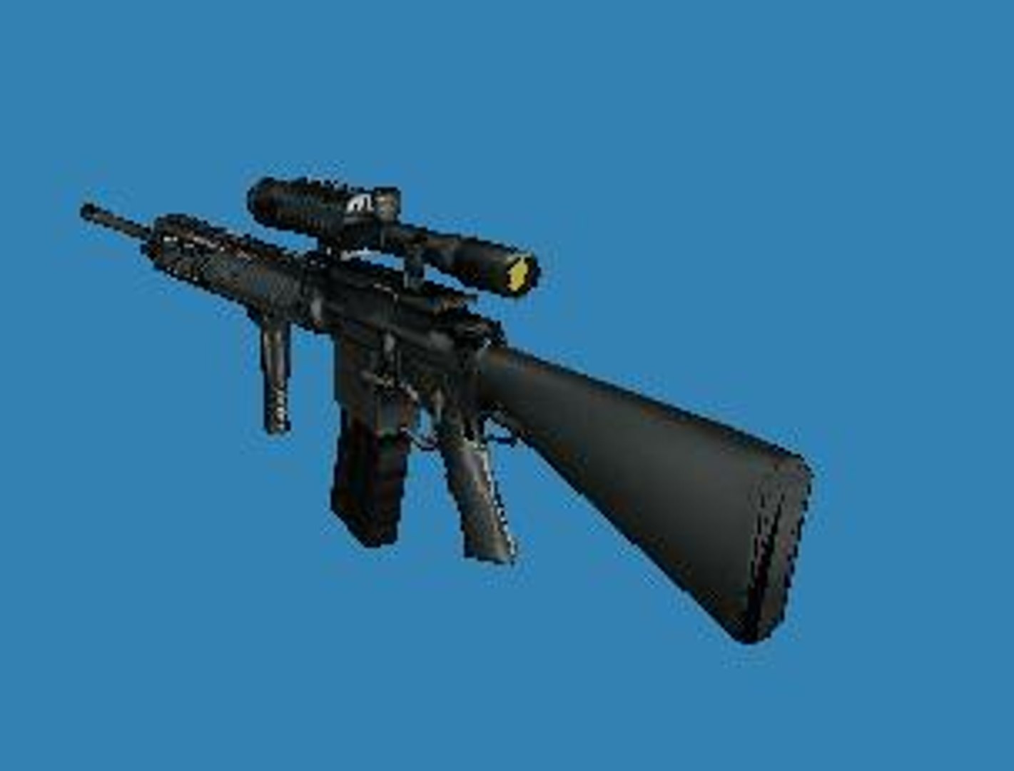 Sniper Rifle Sam-r 3d 3ds