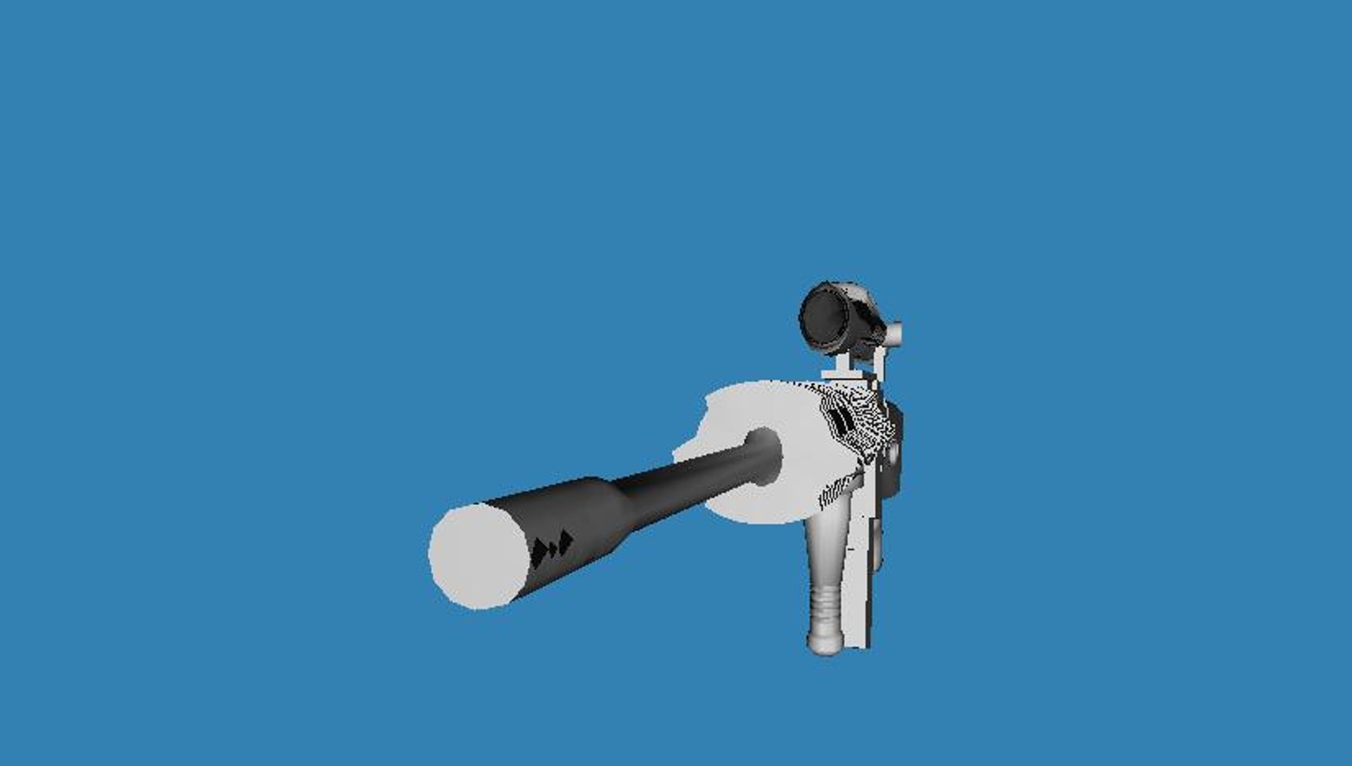 Sniper Rifle Sam-r 3d 3ds