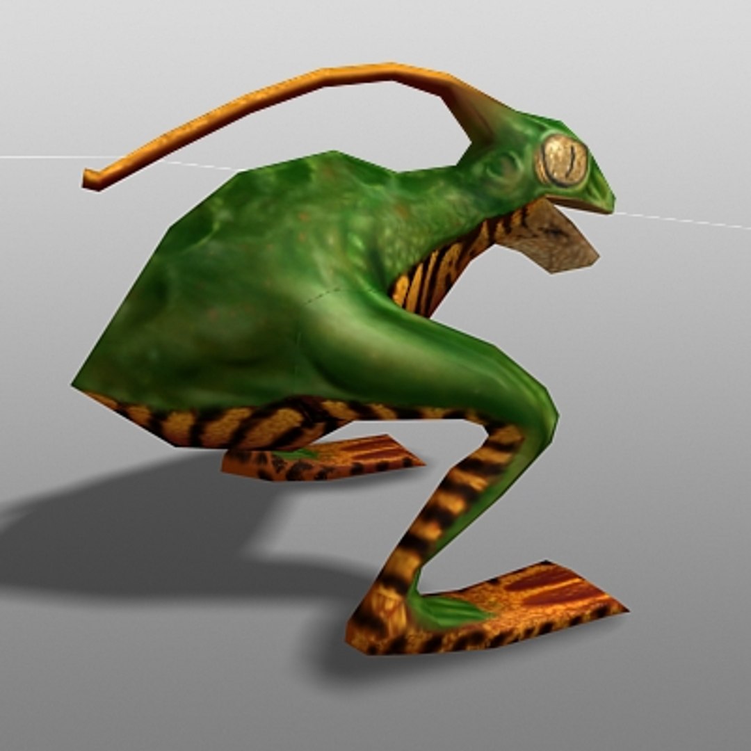 realtime mutant frog 3d model