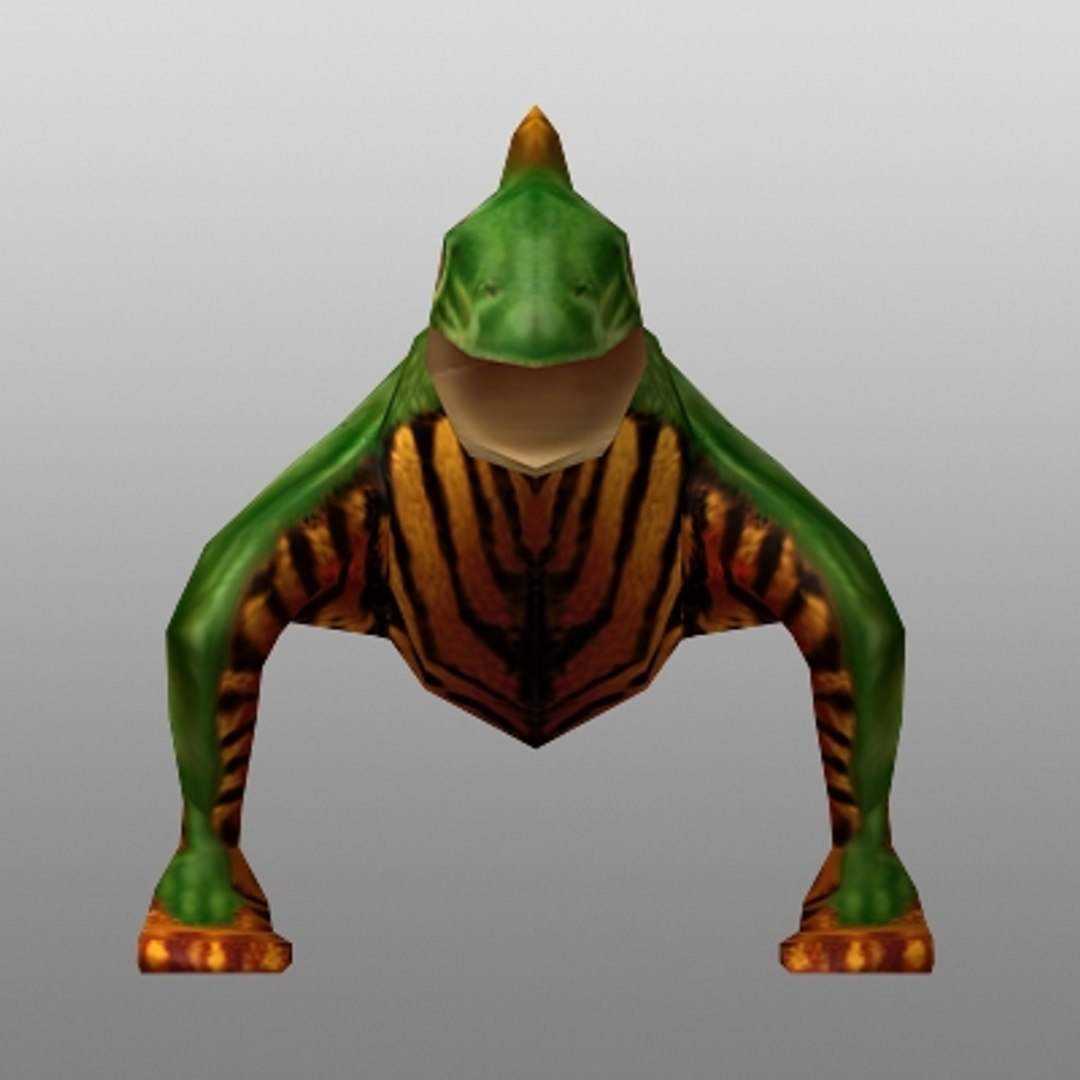 realtime mutant frog 3d model