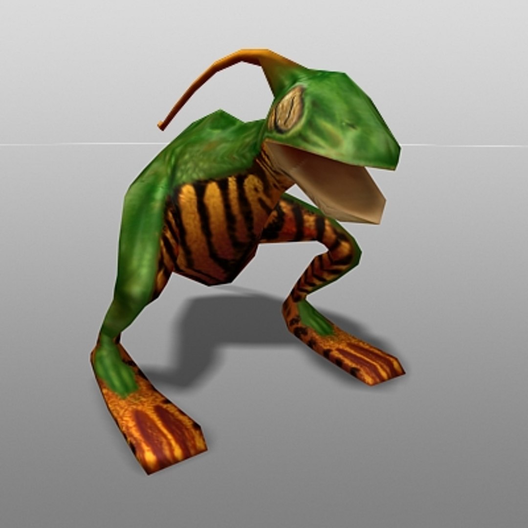 realtime mutant frog 3d model