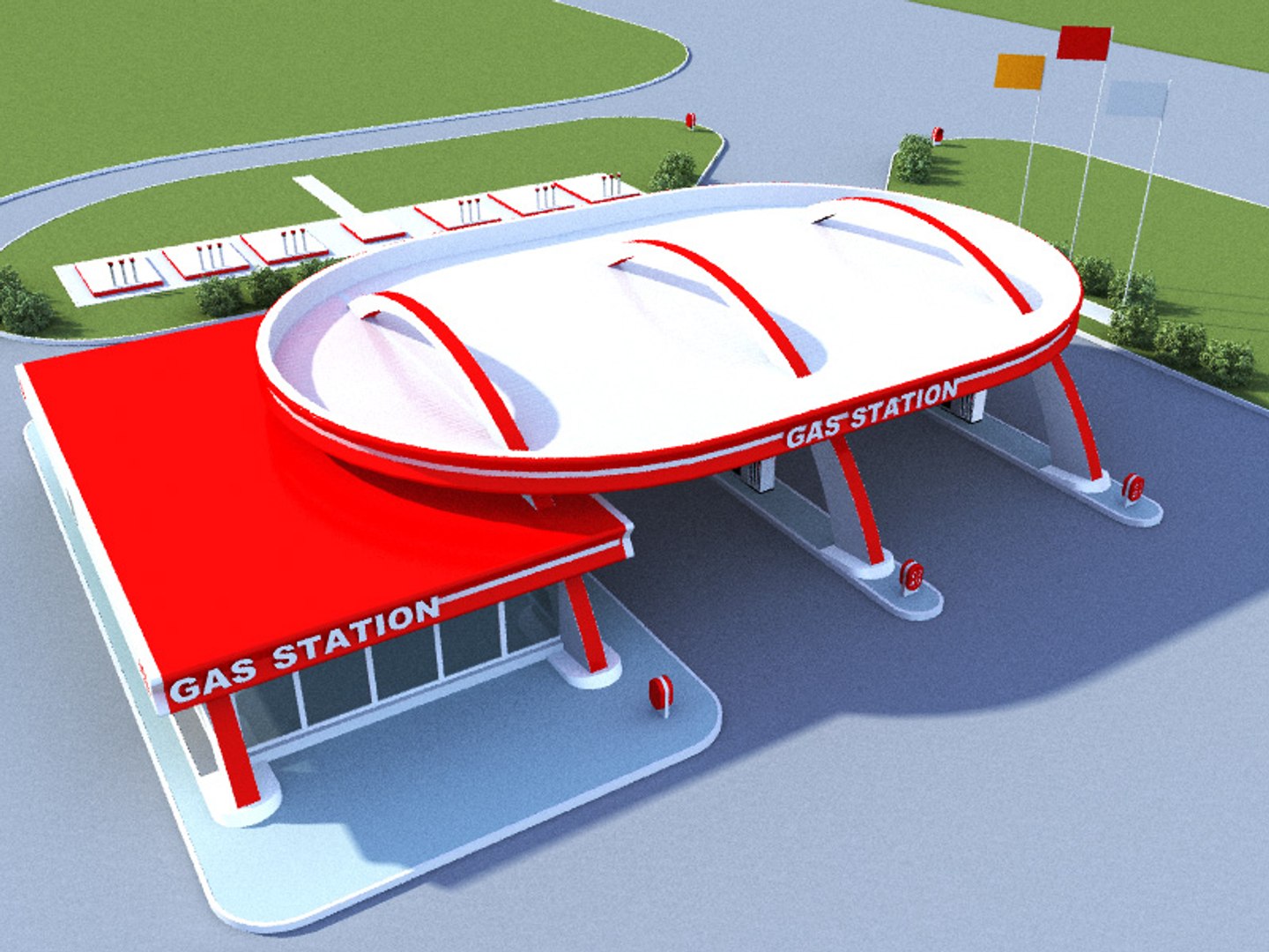 3ds Gas Station V9