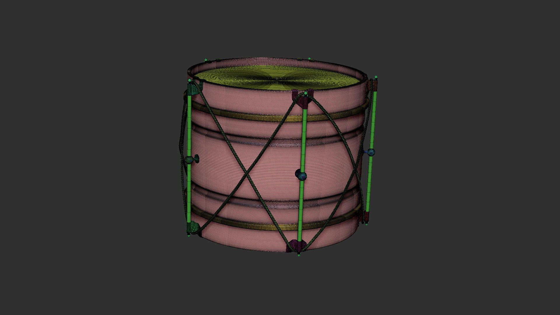Single Drum 3D model - TurboSquid 2118431