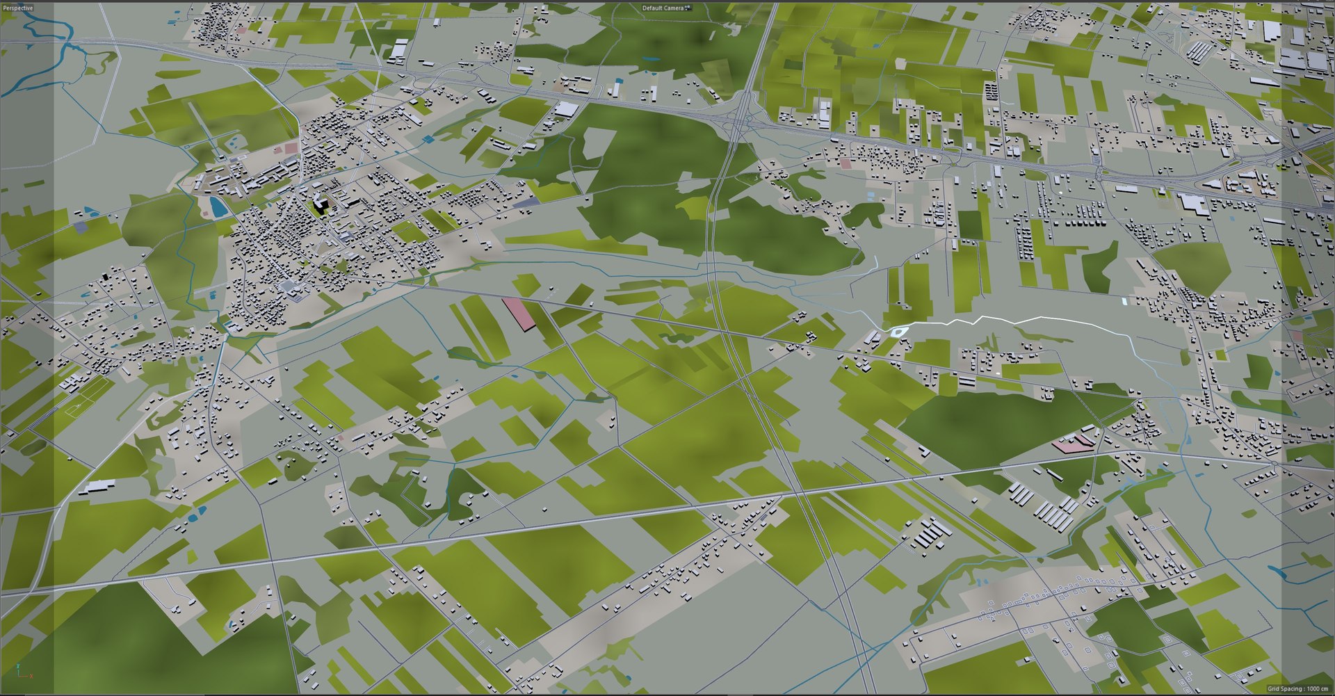 3D city area building model - TurboSquid 1608590