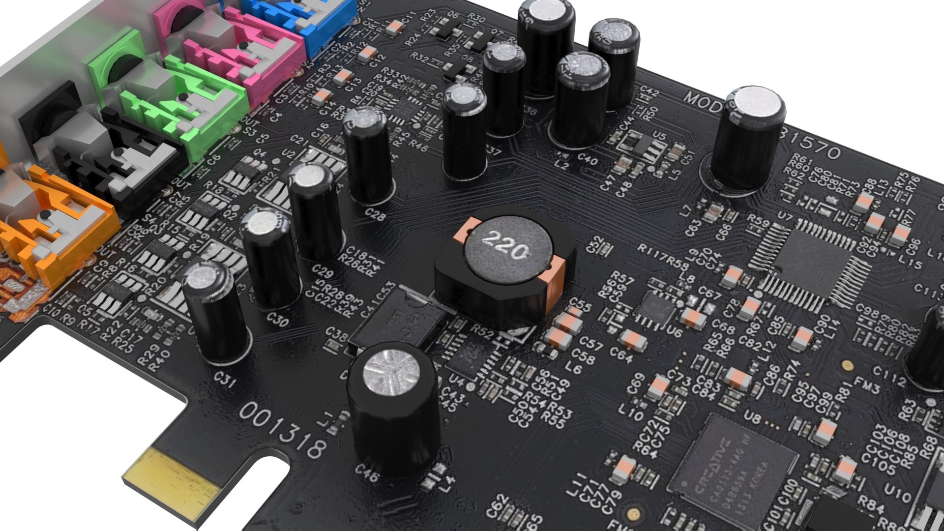 3D Sound Card - TurboSquid 1750368