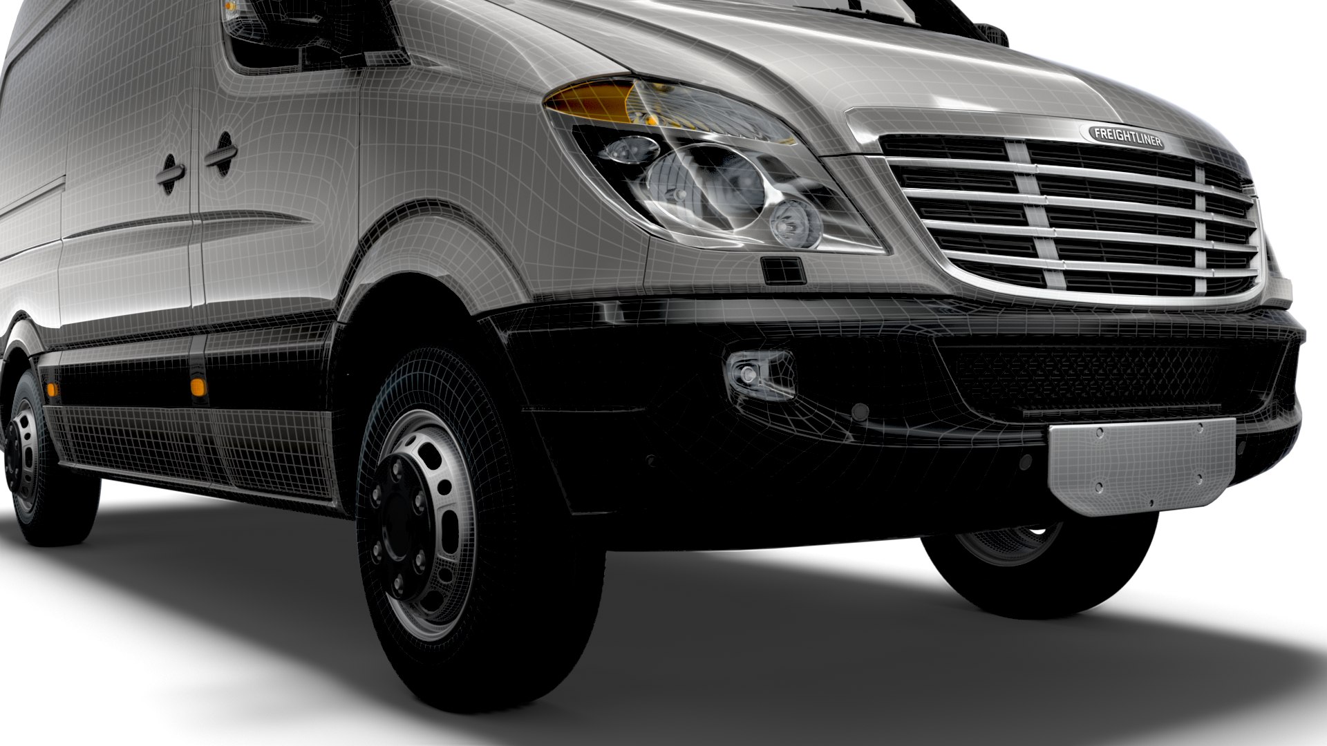 Freightliner Sprinter Van L2 H3 2009 3D - TurboSquid 2041384