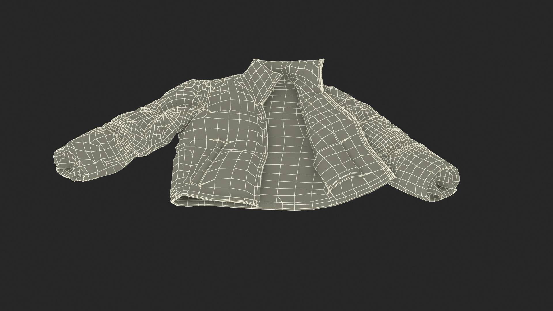 3D Black Mens Down Jacket Laying - TurboSquid 2240490