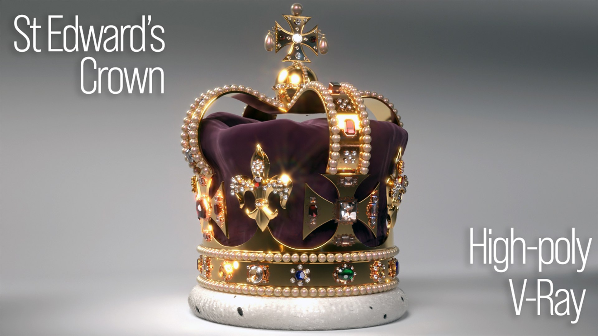 3D Model Saint Edwards Crown - TurboSquid 2209792