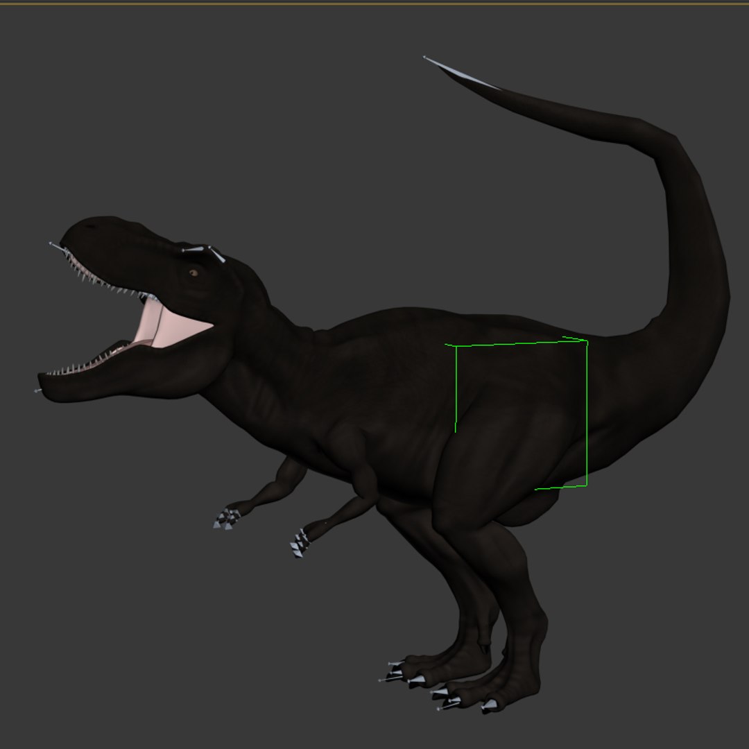 t rex rigged 3d c4d