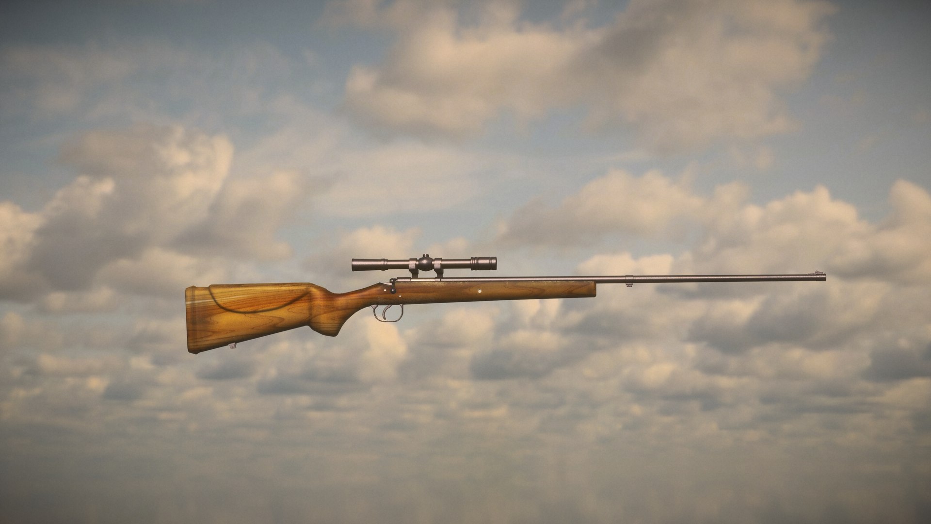 3D Western Rifle Model - TurboSquid 2277072