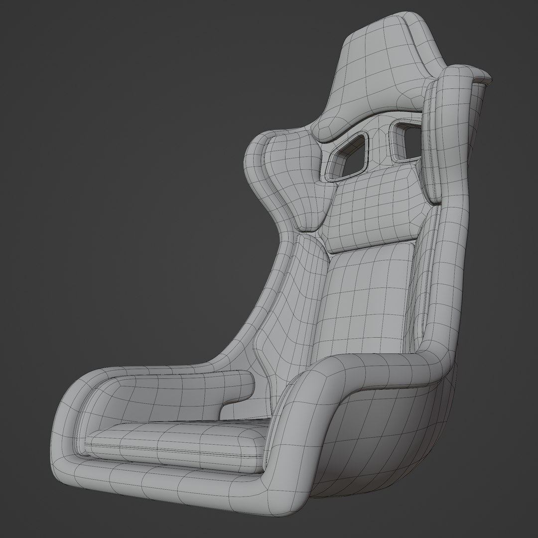 3D Model Racing Car Seat - TurboSquid 2094995