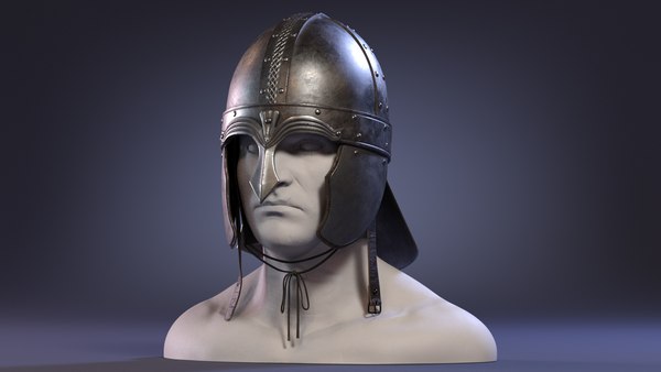 3d spangen helmet medieval model