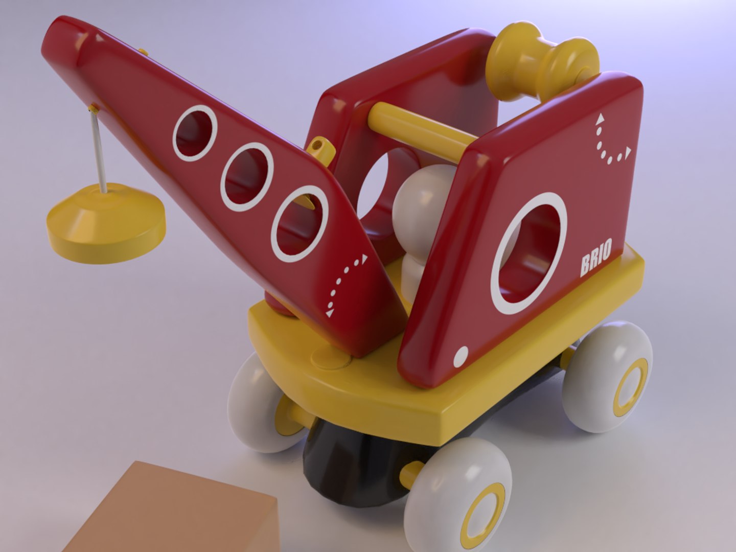 Cute toy crane 3D model - TurboSquid 1526150