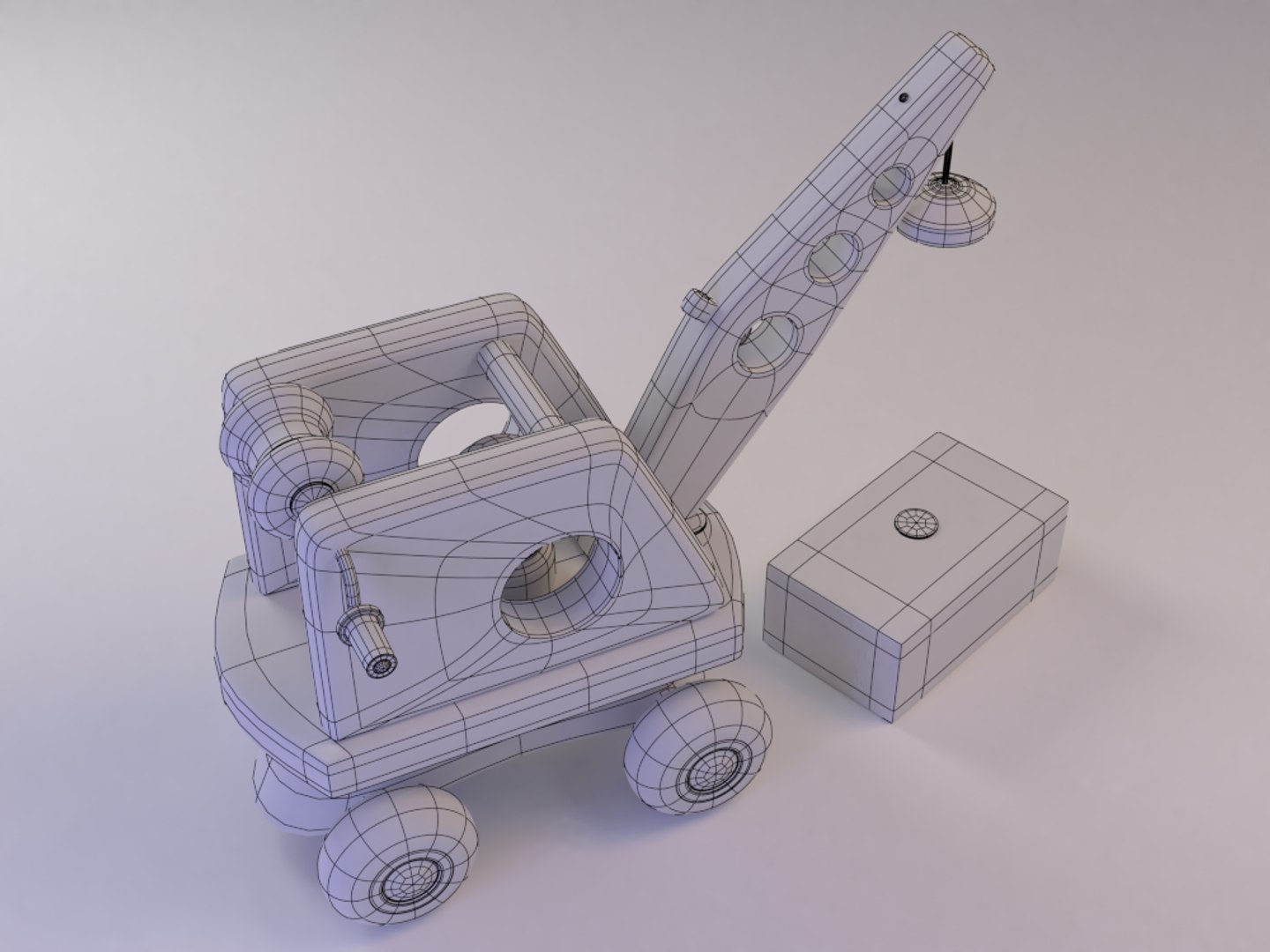 Cute toy crane 3D model - TurboSquid 1526150