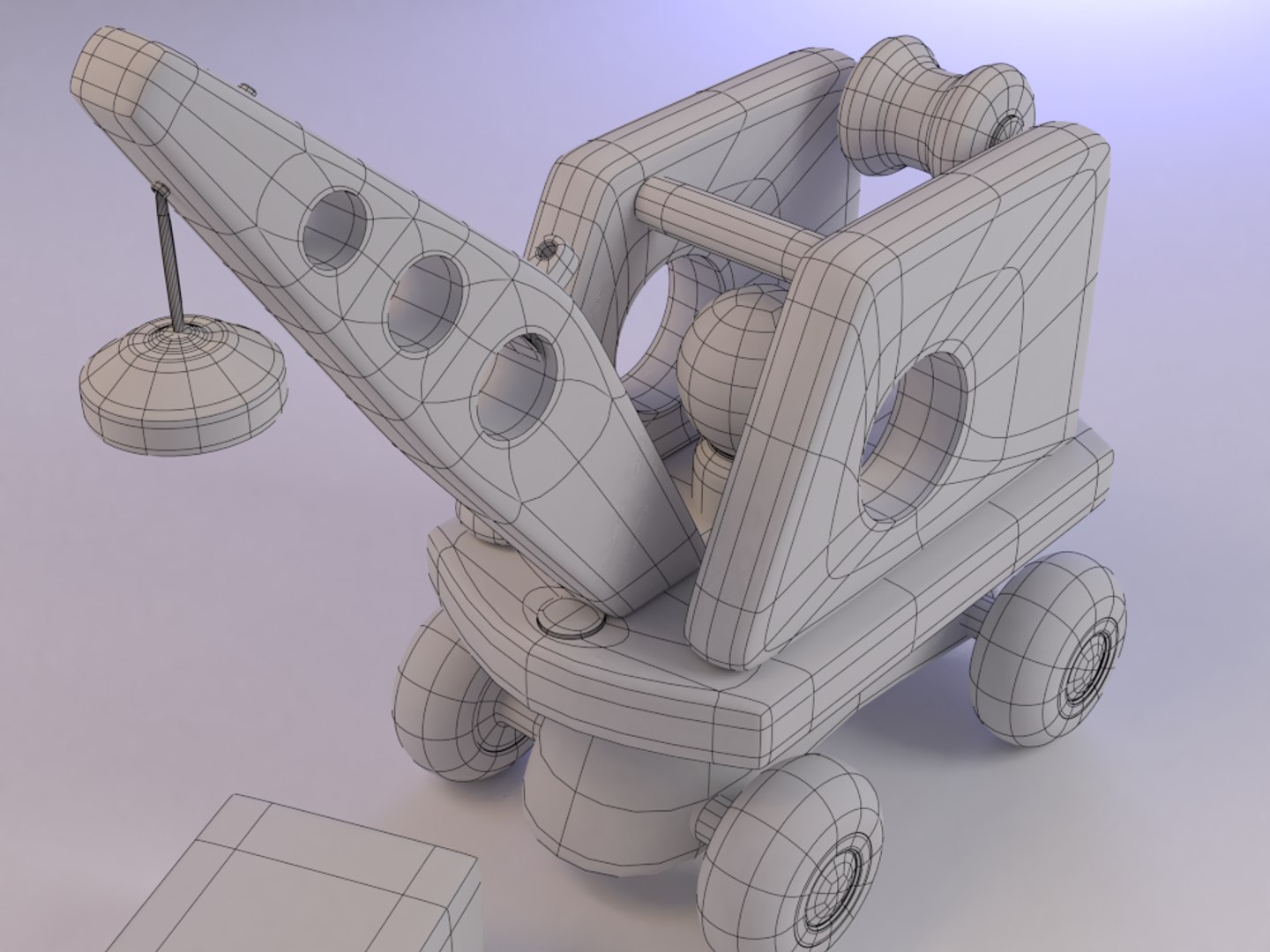 Cute toy crane 3D model - TurboSquid 1526150