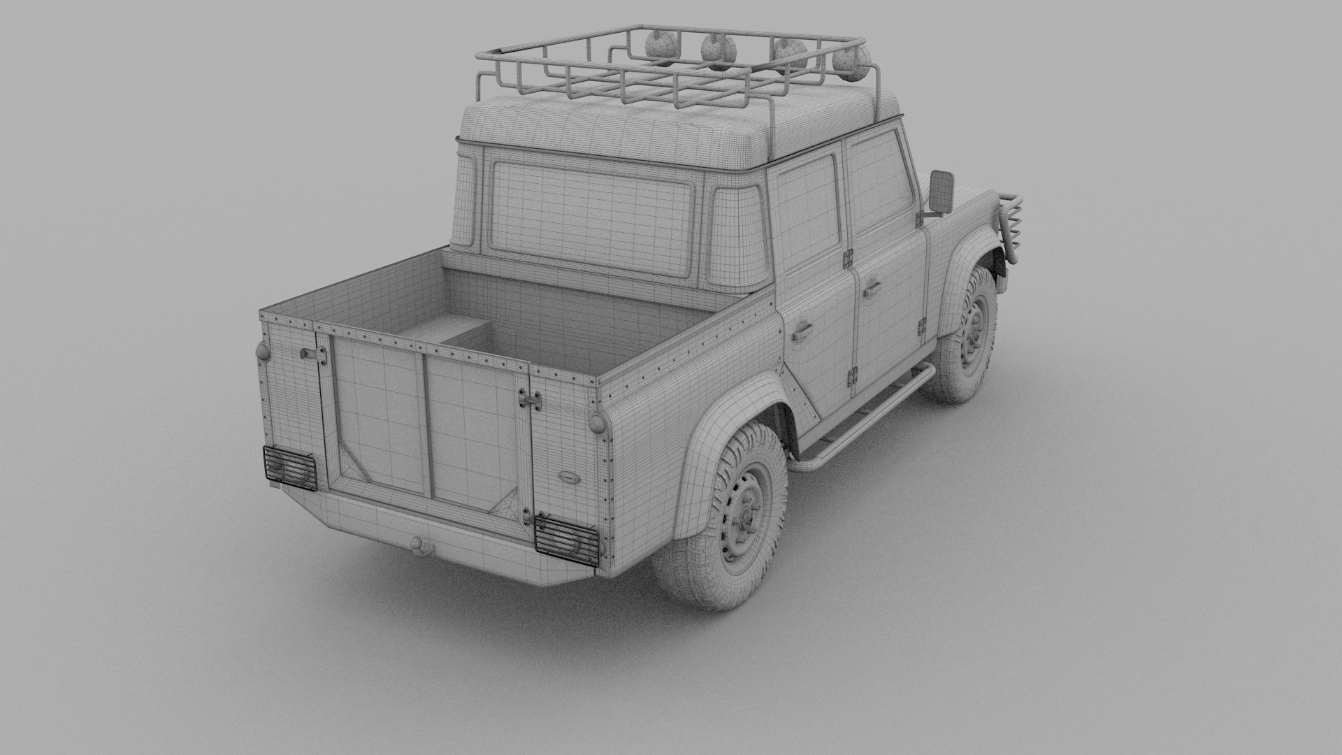 3d model land rover defender 110