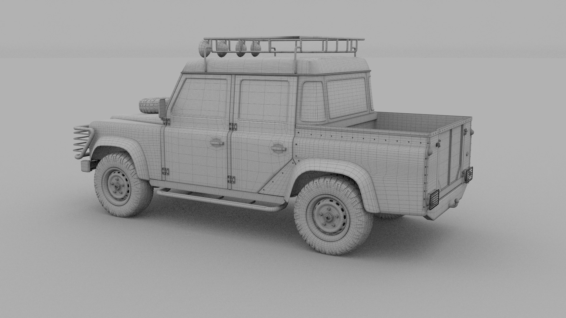3d model land rover defender 110