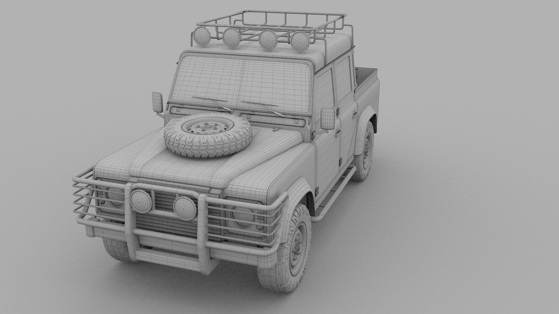 3d model land rover defender 110