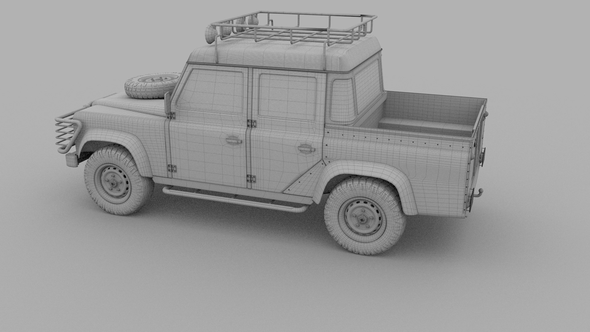 3d model land rover defender 110