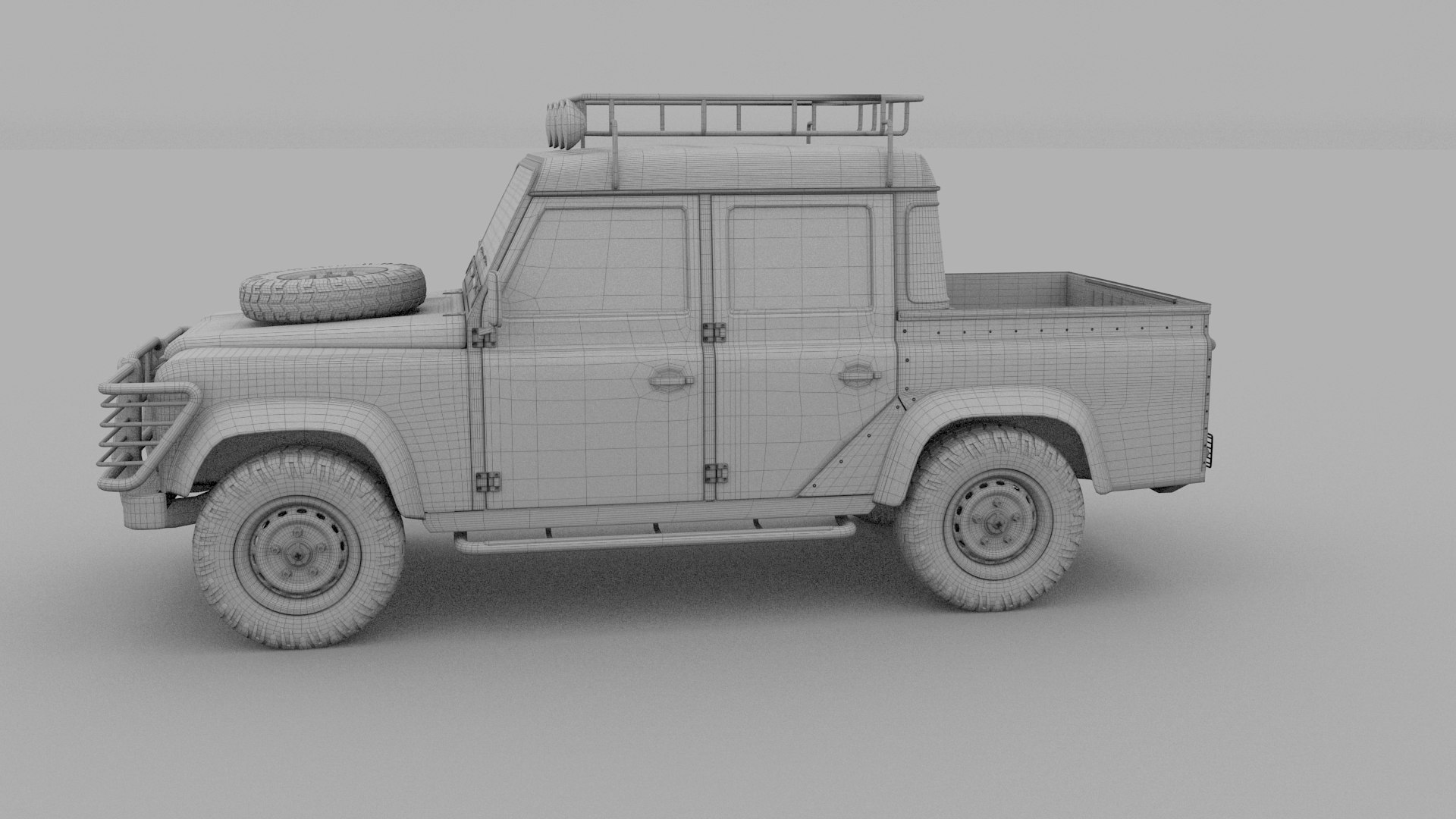 3d model land rover defender 110