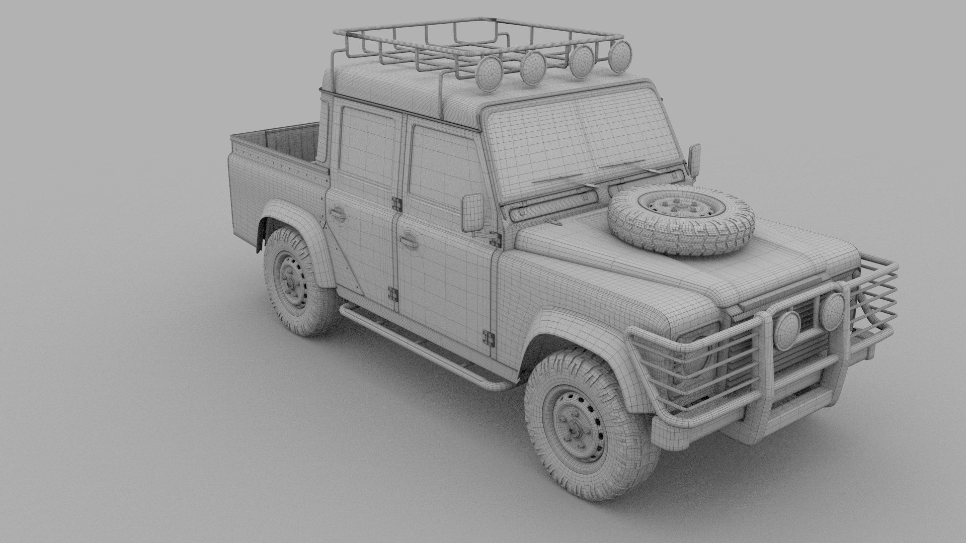 3d model land rover defender 110