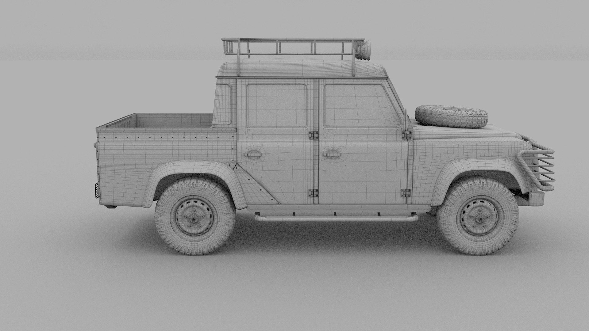 3d model land rover defender 110