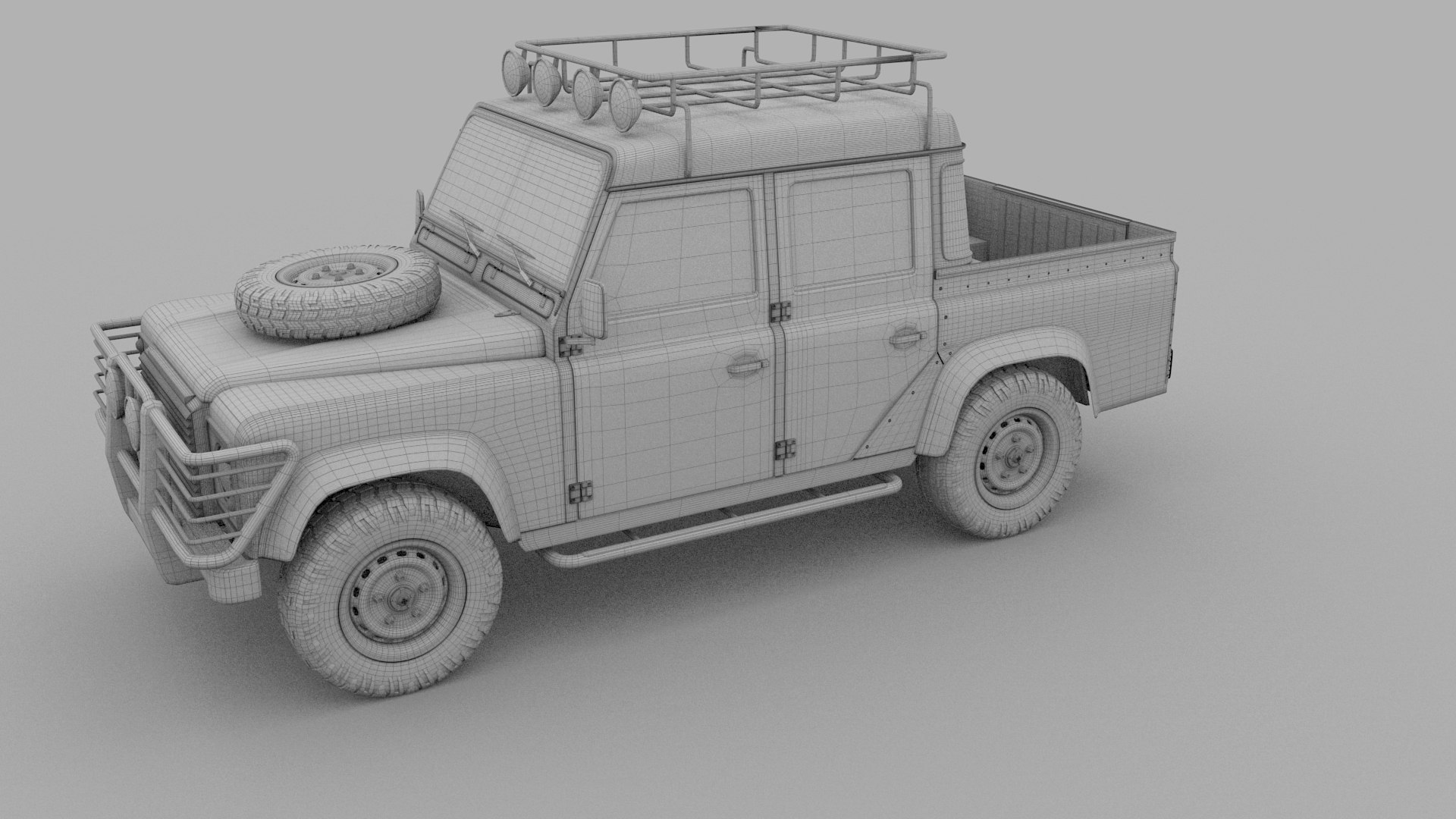 3d model land rover defender 110
