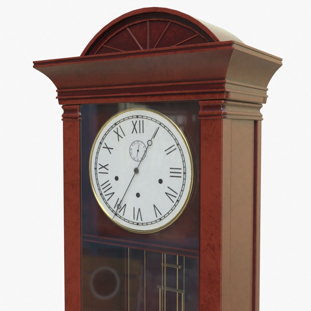 3d Grandfather Clock Model