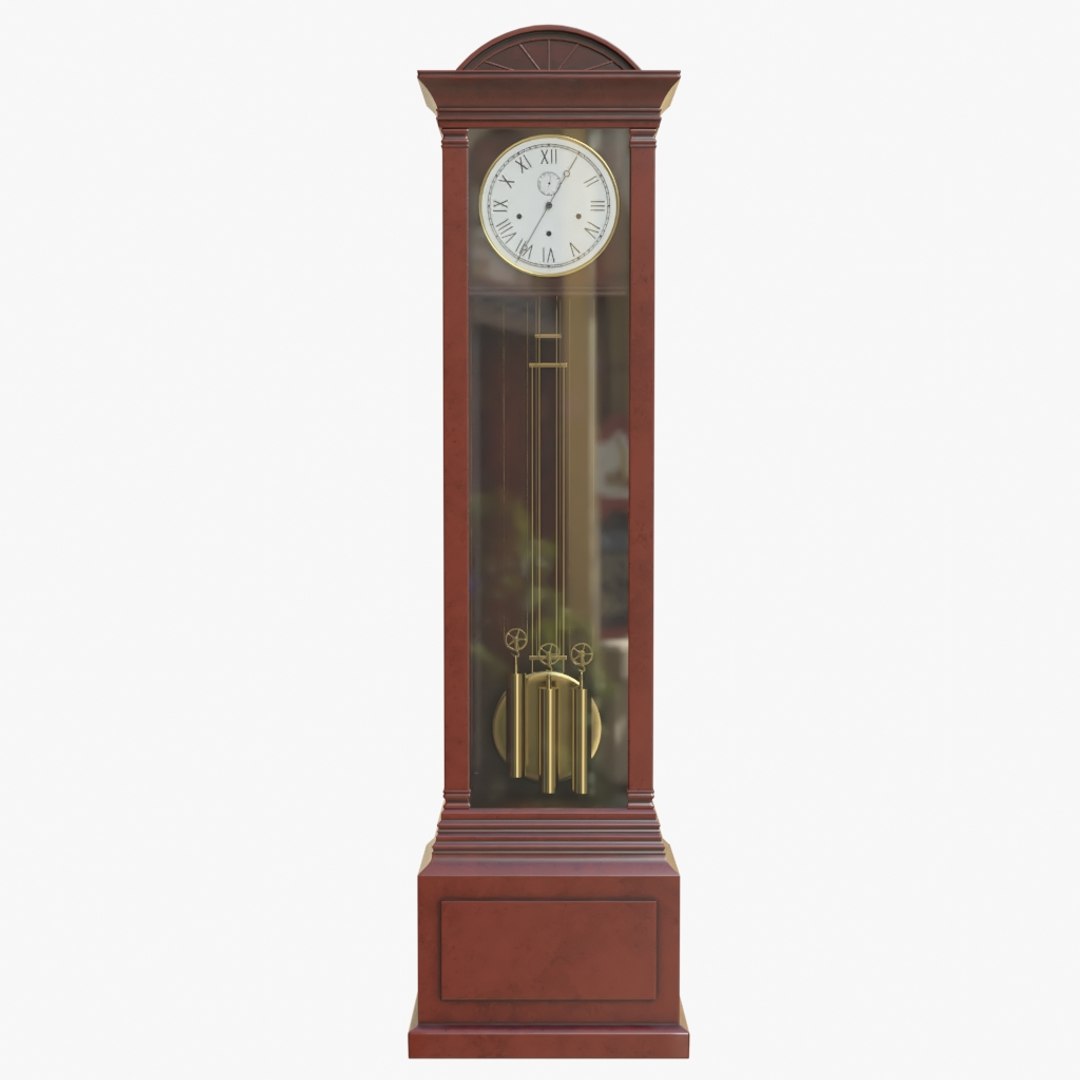 3d Grandfather Clock Model