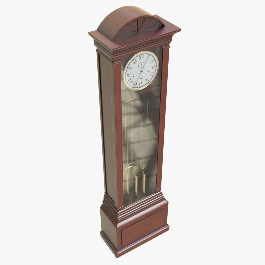 3d Grandfather Clock Model