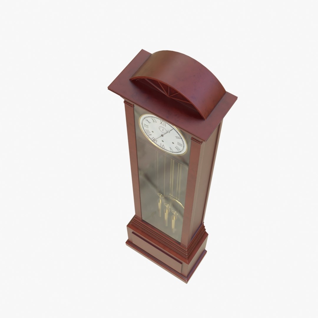 3d Grandfather Clock Model