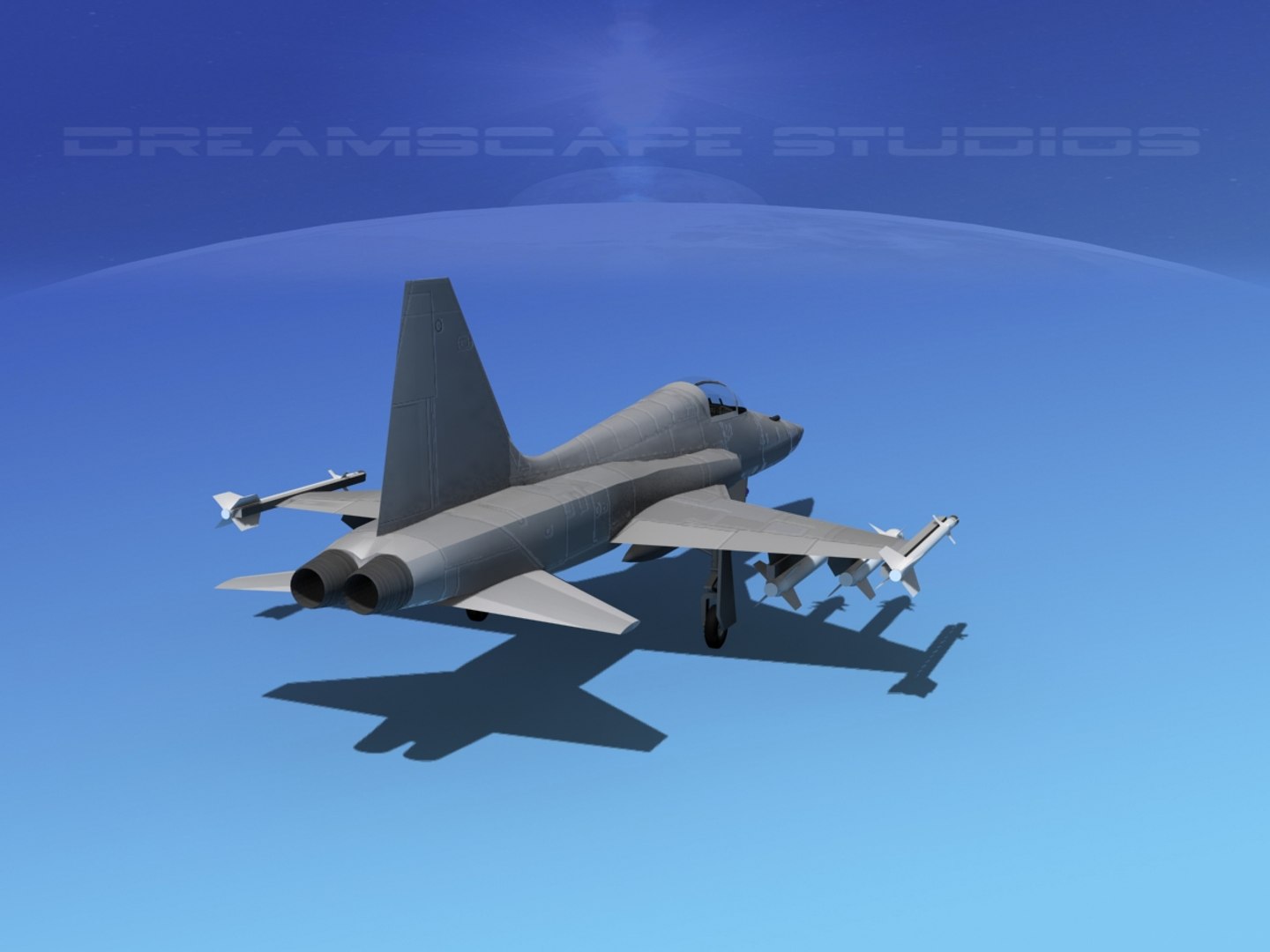 3d F-5 Fighter Northrop Model