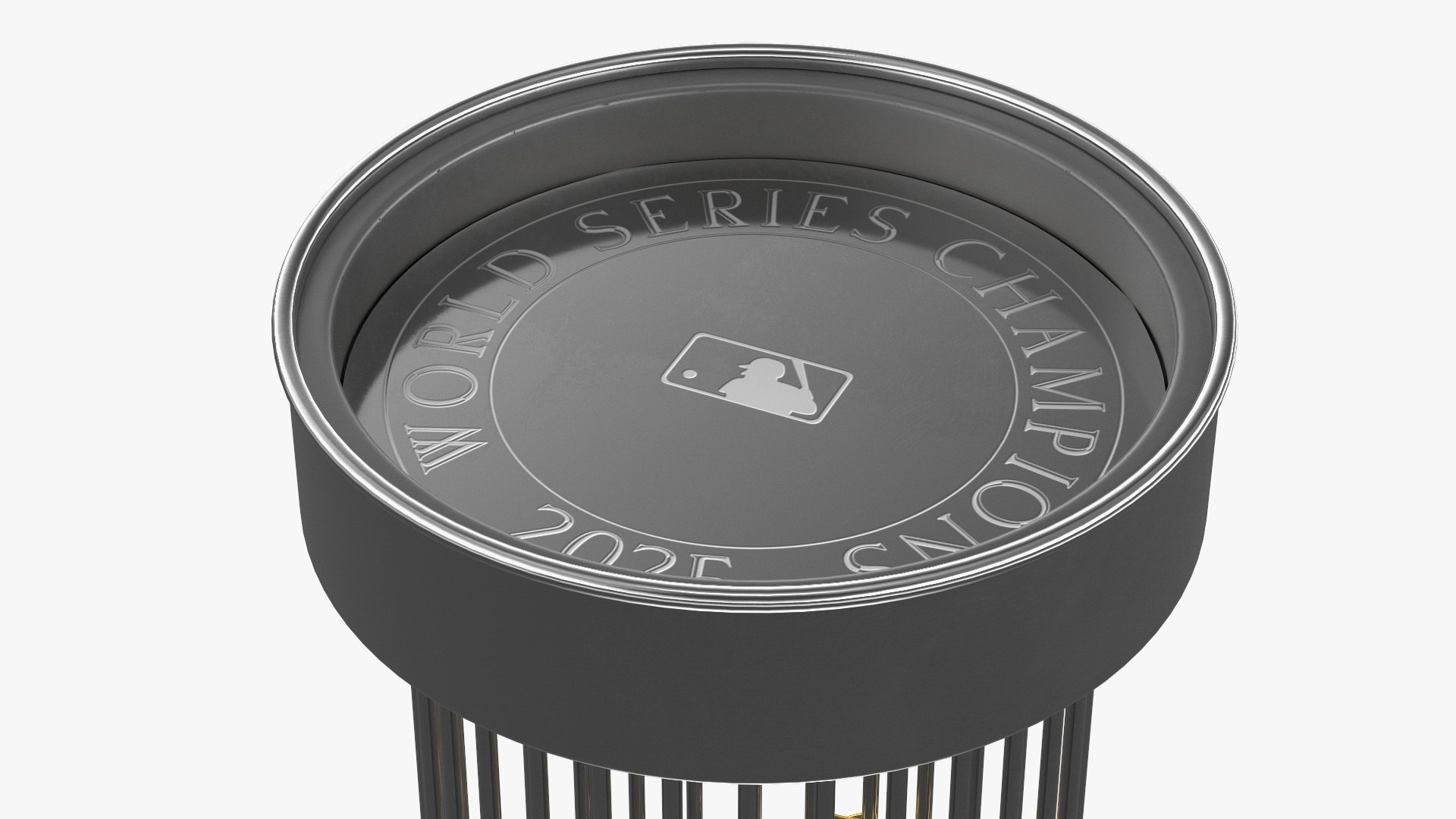 Baseball World Series Trophy In Glass Display Model - TurboSquid 2367758