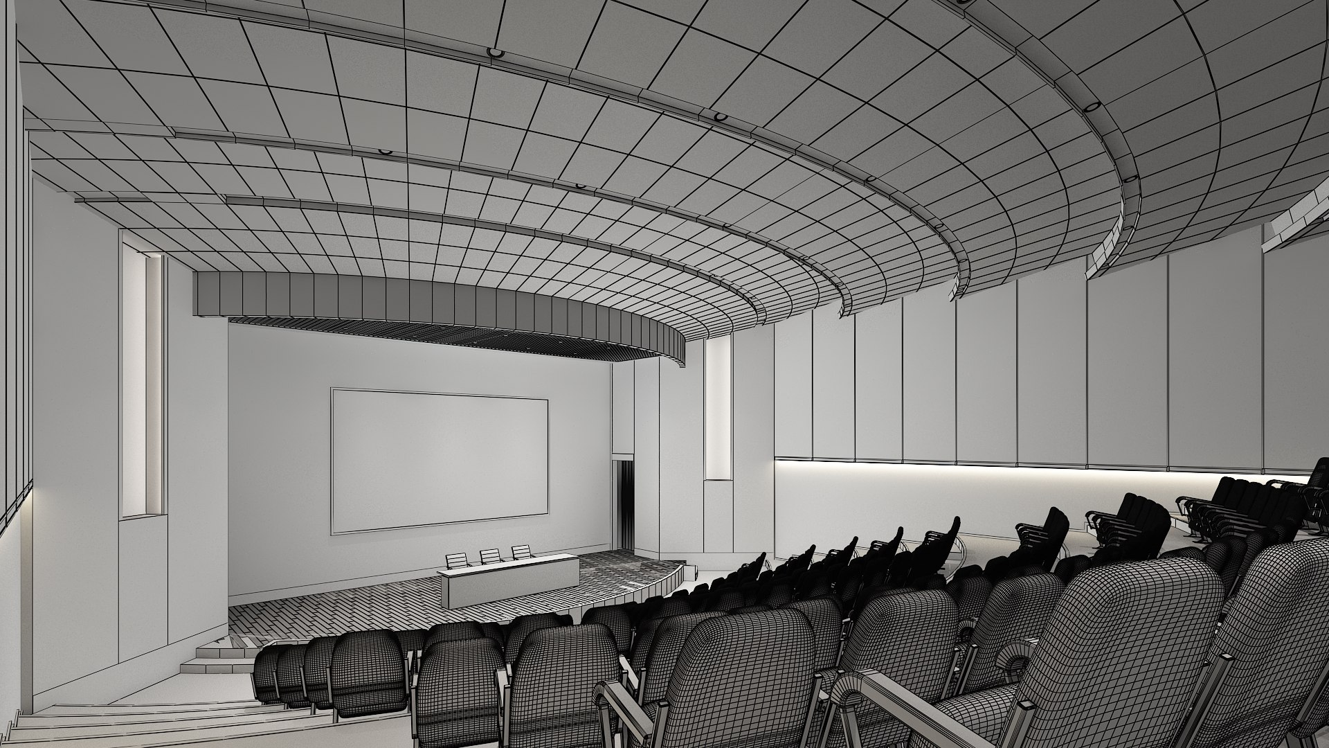 3D Lecture Hall 26 Model - TurboSquid 2201684