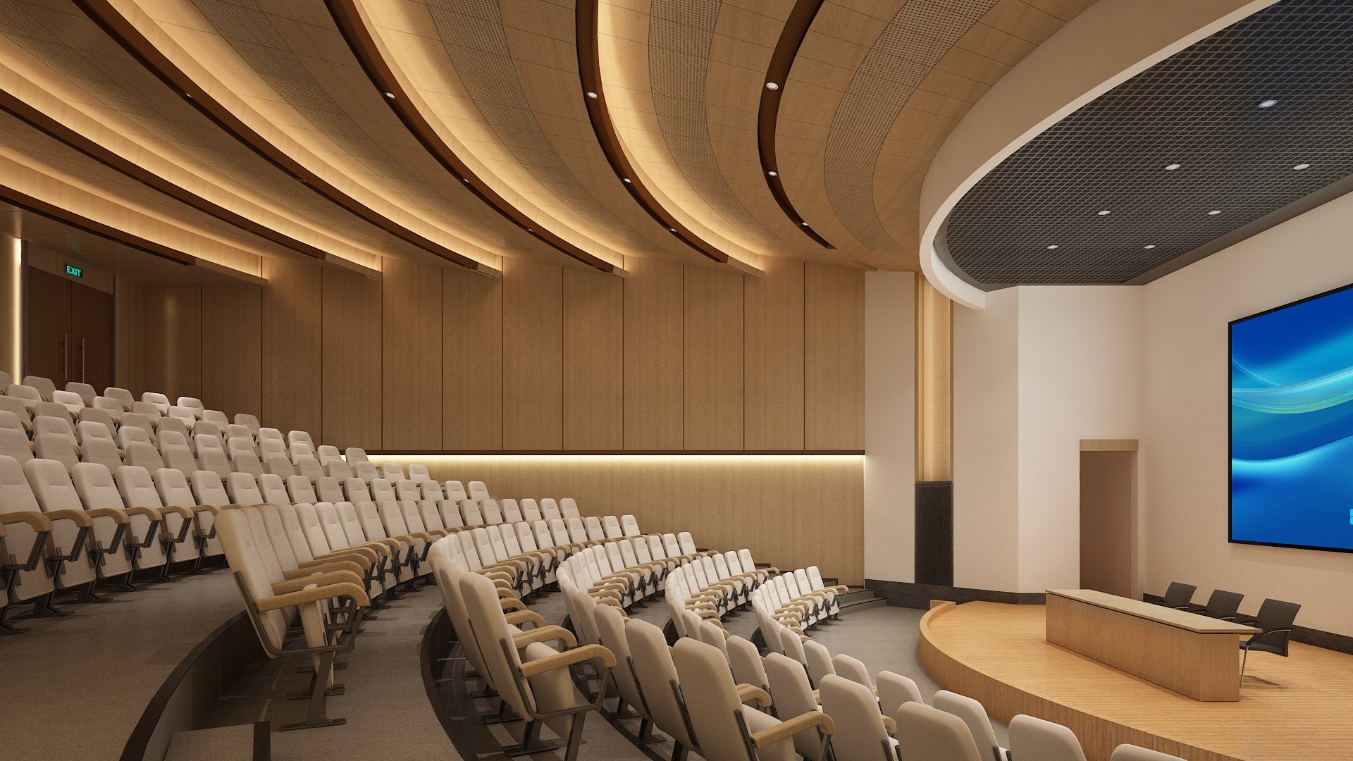 3D Lecture Hall 26 Model - TurboSquid 2201684