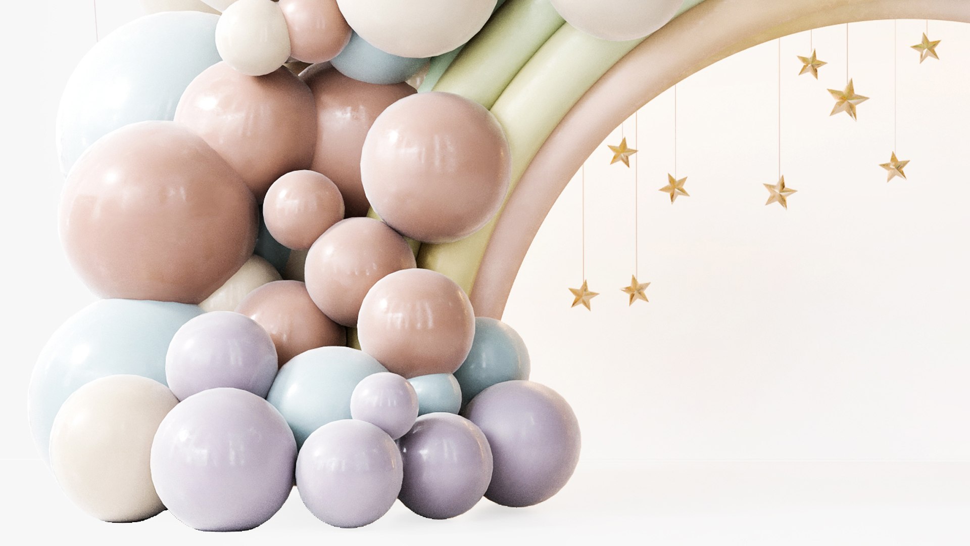 3D Children Arch With Balloons - TurboSquid 2246380