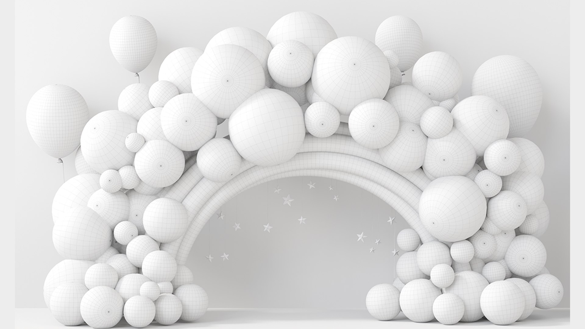 3D Children Arch With Balloons - TurboSquid 2246380