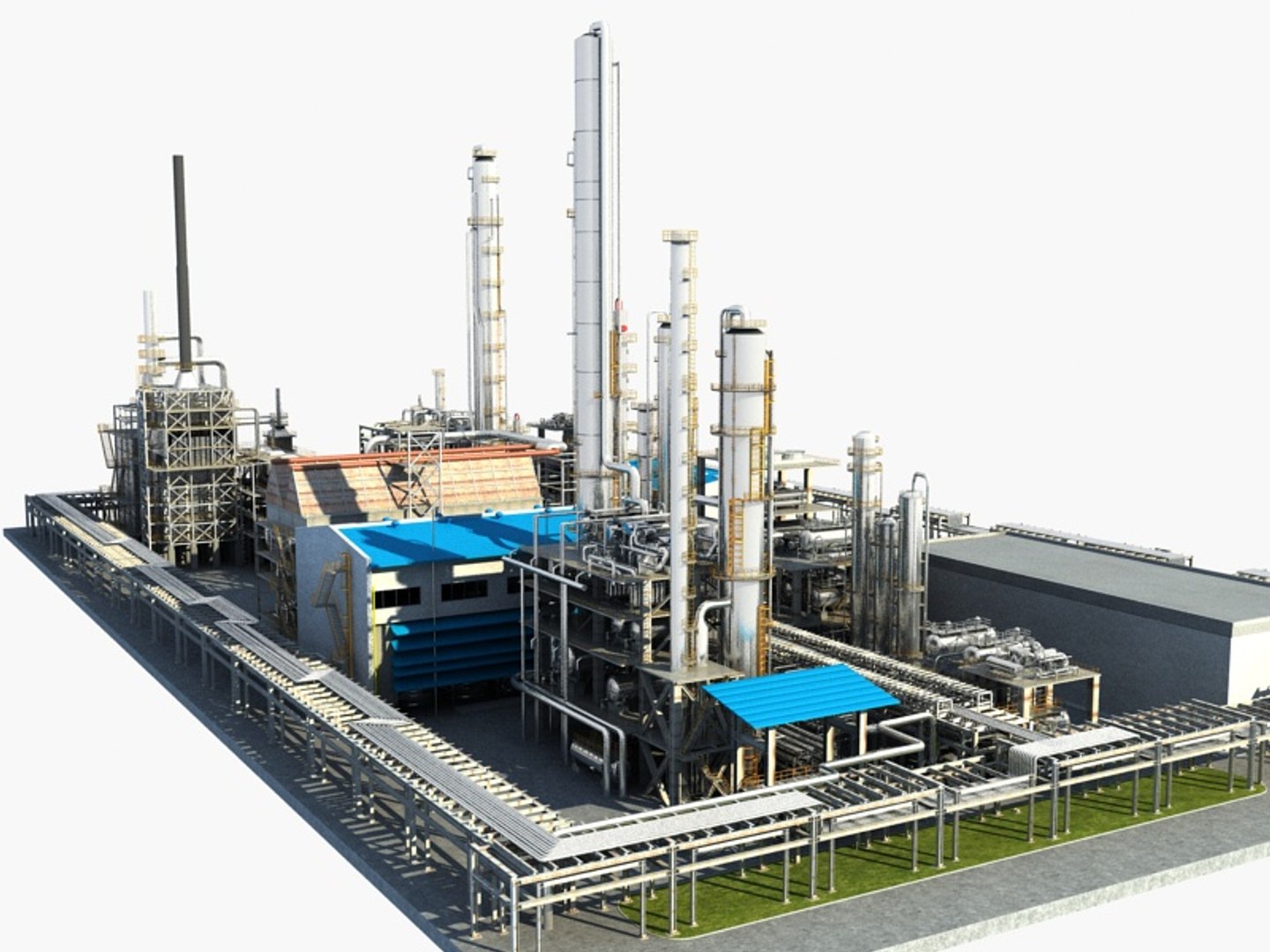 Refinery 3D Model - TurboSquid 1531407