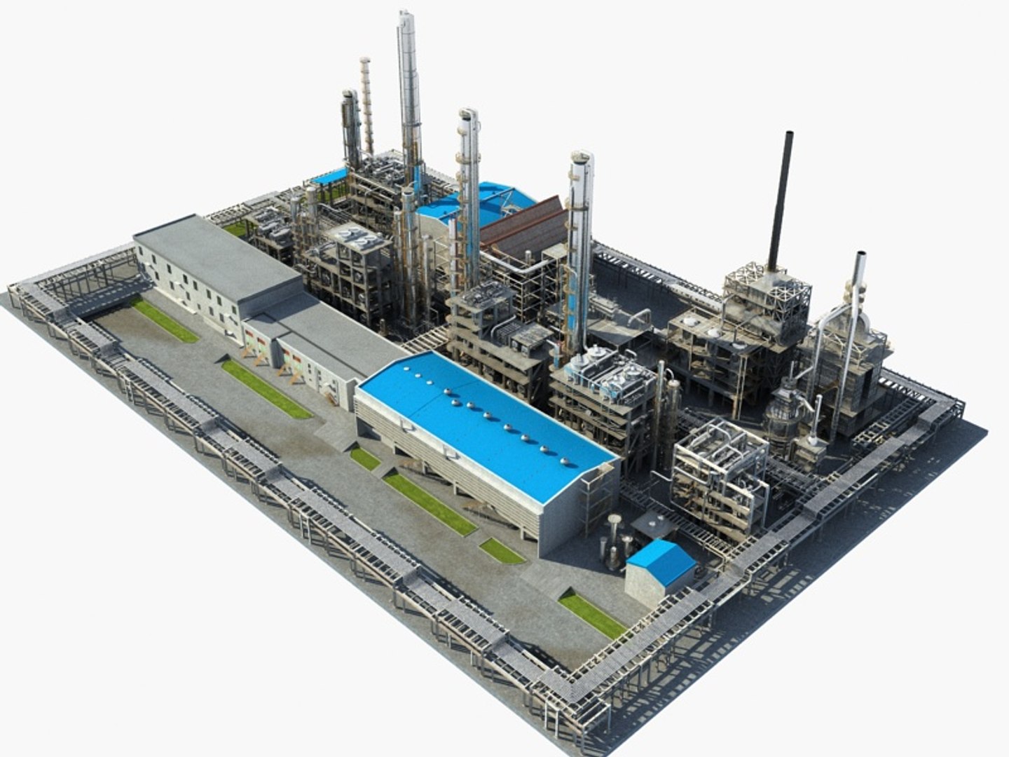 Refinery 3D Model - TurboSquid 1531407