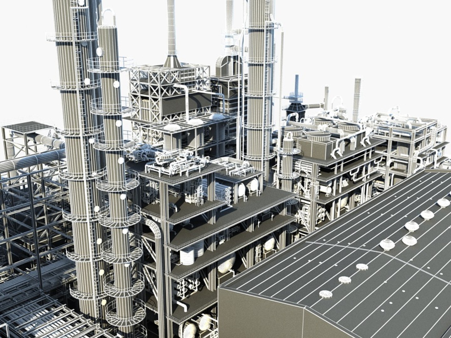Refinery 3D Model - TurboSquid 1531407