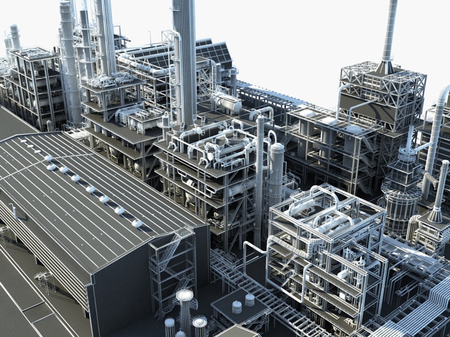 Refinery 3D Model - TurboSquid 1531407
