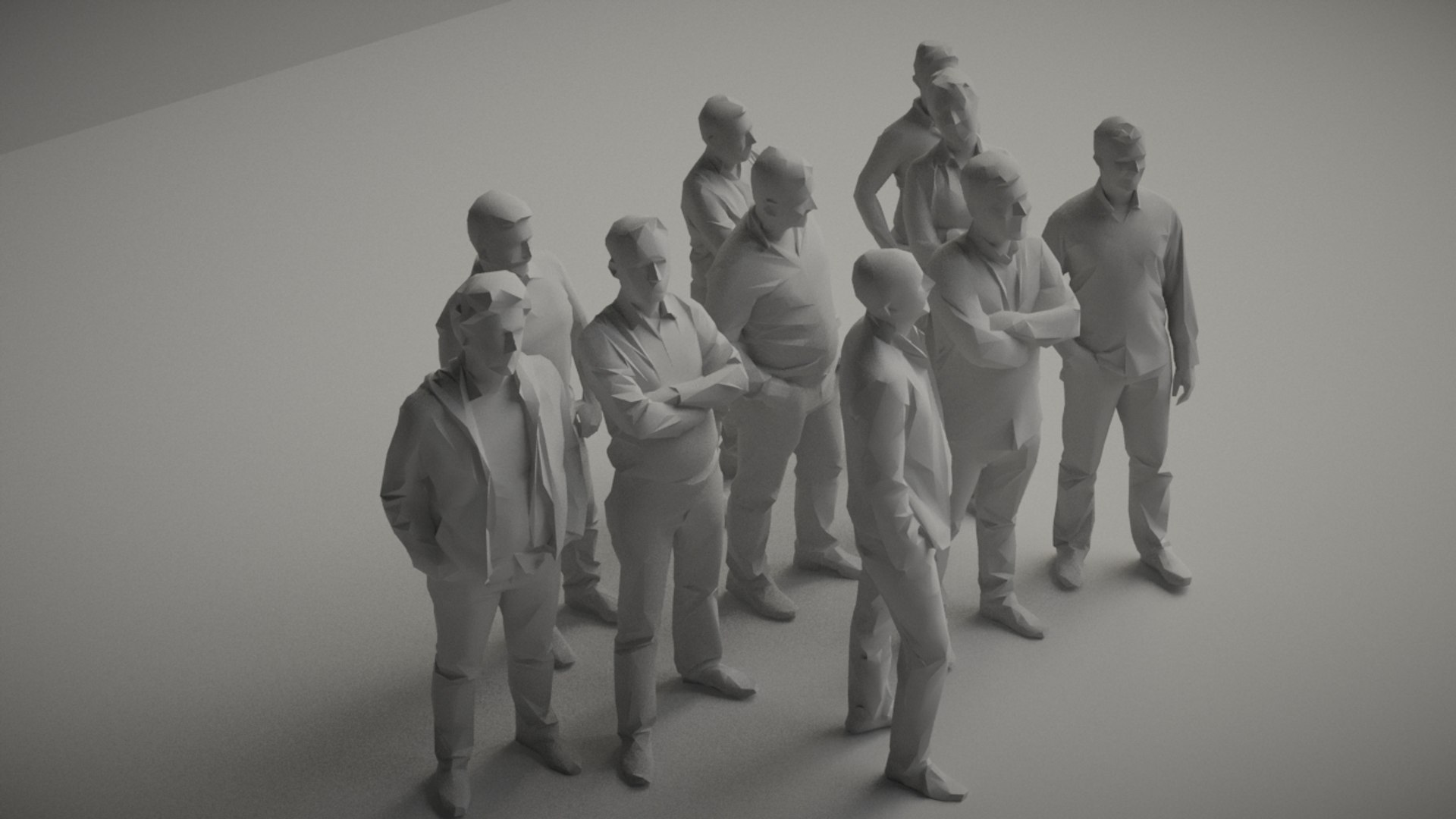 10 People Crowds 3D Model - TurboSquid 1368374