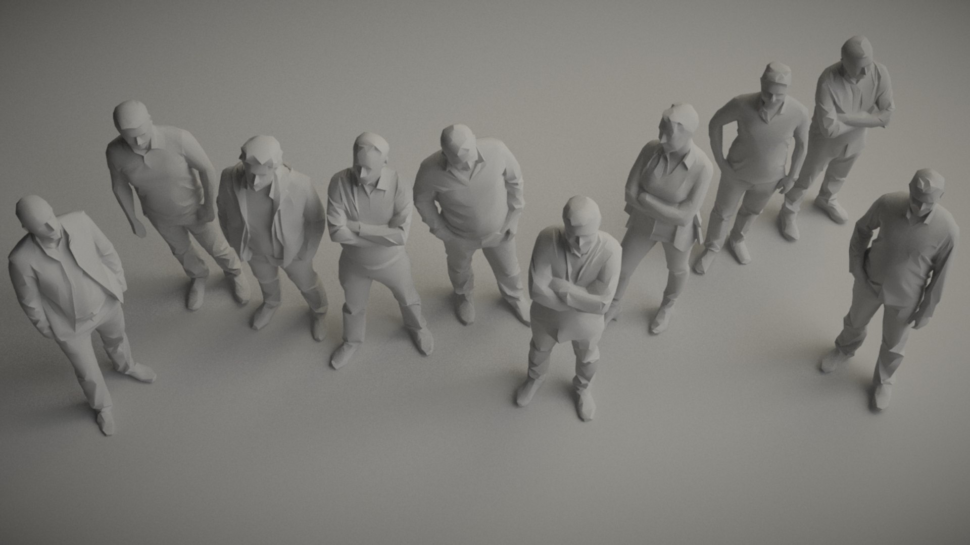 10 People Crowds 3D Model - TurboSquid 1368374