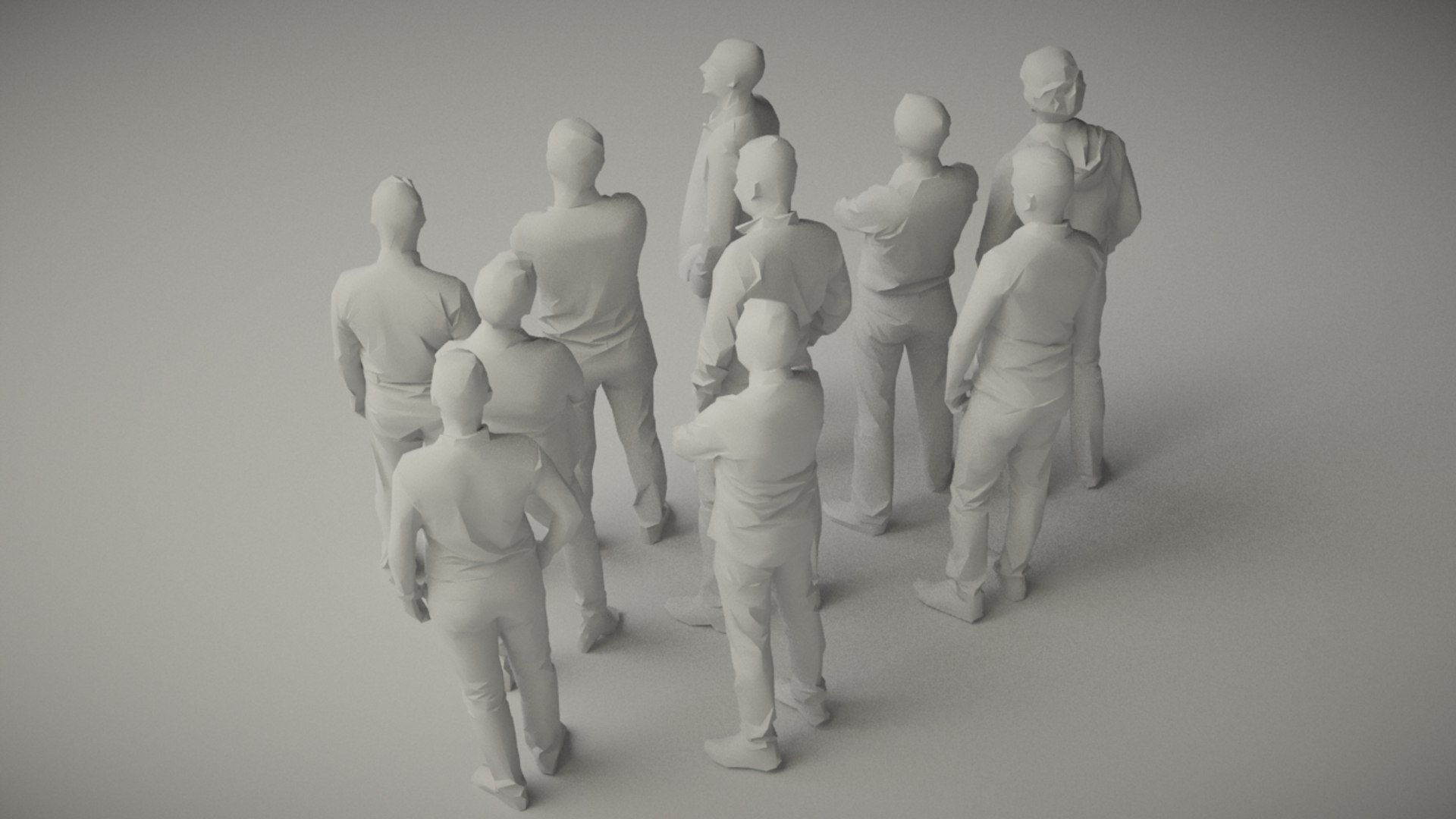 10 People Crowds 3D Model - TurboSquid 1368374