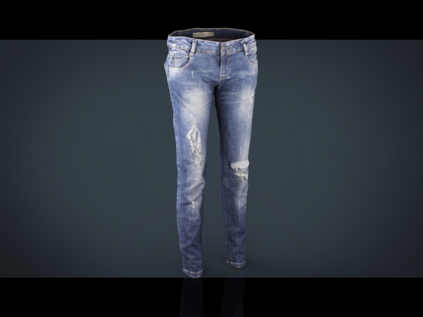 3D Ripped Jeans - TurboSquid 1340906